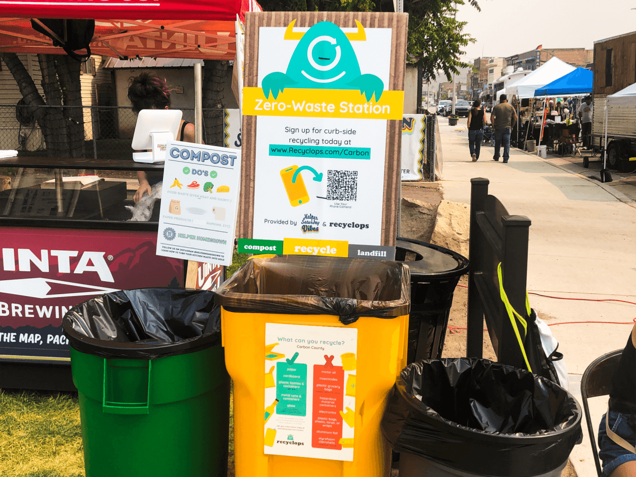Event - Zero Waste Stations - Nate Evans Portfolio